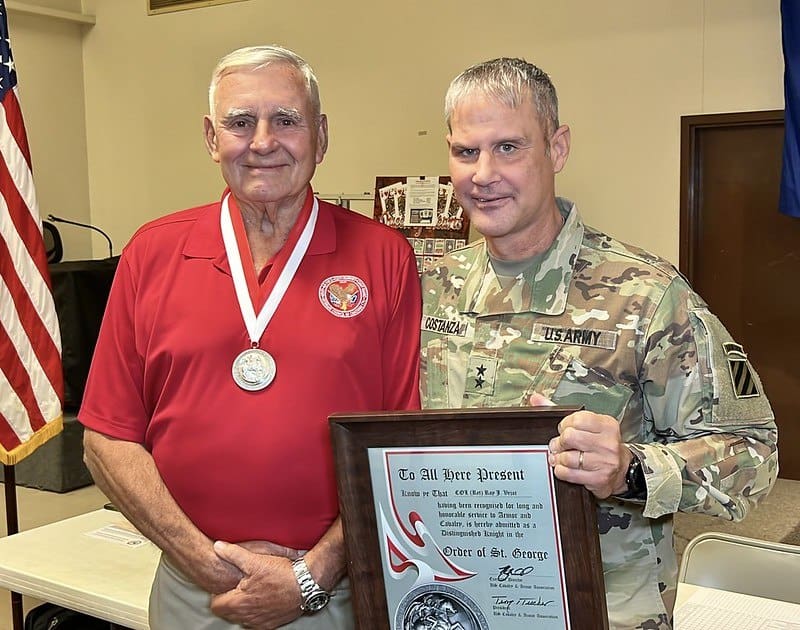 COL (Ret) Jim Vejar Awarded Order of St. George - Savannah Master Calendar